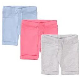Sweatshorts STACCATO, Jungen, Gr. 86/92, Normalgr&ouml;&szlig;en, bunt, Oberstoff: 100% Baumwolle., meliert, unifarben, Basic, bequem, Hosen Sweatshorts, 3er-Pack