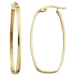 Paar Creolen Firetti "Schmuck Geschenk Gold 375 Ohrschmuck Ohrringe", gold (gelbgoldfarben), Ohrringe, Damen, Gelbgold 375