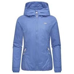 Winterjacke Ragwear "Dizzie Warm", Damen, Gr. S (36), blau, Obermaterial: 100% Polyester. Innenfutter: 100% Polyester. Wattierung: 100% Polyester, Basic, figurumspielend h&uuml;ftbedeckend, &Auml;rmel ohne &Auml;rmelschlitz Rippb&uuml;ndchen mit Gummizug, Jacken Winterjacke, Wasserdichte Damen Jacke mit Kapuze