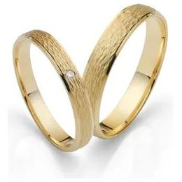 Trauring Firetti "Schmuck Geschenk Gold 750 Hochzeit Ehering "LIEBE" Gr. 70, gold (gelbgoldfarben), Fingerringe, Damen, 70, 0,01 SI = kleine Einschl&uuml;sse mit Brillant, Gelbgold 375, 3mm, Trauring, Made in Germany, wahlweise mit oder ohne Brillant