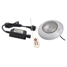 Pool-Lampe Infinite Spa "Poolspot LED 406 multi colour", wei&szlig;, B:27,5cm H:7,5cm T:7,5cm &Oslash;:27,5cm, Leuchten, Unterwasserspot LED mit Au&szlig;en-Sicherheitstrafo und Fernbedienung