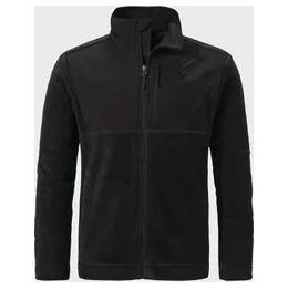 Sch&ouml;ffel Fleecejacke SCH&Ouml;FFEL "Urban Fleece Jk Style Gregale MNS", Herren, Gr. 50, schwarz (9990, schwarz), Oberstoff: 100% Polyester, regular fit, hoch geschlossener Ausschnitt, Jacken Fleecejacke