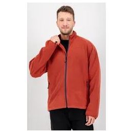 Fleecejacke DEPROC ACTIVE "WAWA BAY", Herren, Gr. 6XL (64), rot (chilli), 100% Polyester, gerader Abschluss, Jacken Fleecejacke, auch in gro&szlig;en Gr&ouml;&szlig;en erh&auml;ltlich