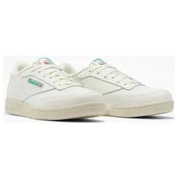 Sneaker Reebok CLASSIC "CLUB C", Damen, Gr. 34,5, wei&szlig; (chalk, chalk, glegrn), Synthetik, Schuhe Sneaker