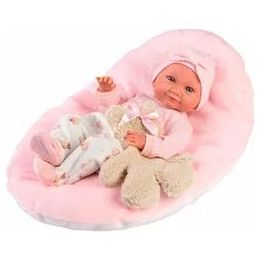 Babypuppe LLORENS "Nica mit Kissen, rosa, 40cm", bunt, Puppen, Baby, Made in Europe