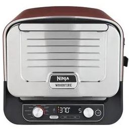 Ninja Multiofen "OO101EU, Elektrischer Outdoor Pizzaofen und Smoker, 8-in-1: Pizza", schwarz, B:45cm H:38cm T:54cm, Miniback&ouml;fen, Schmoren, Max Roast, Grillen, Backen/R&ouml;sten, Smoken, D&ouml;rren&Warmhalten
