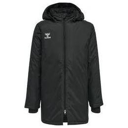 Stadionjacke Hummel, M&auml;dchen, Gr. 176, schwarz, Obermaterial: 100% Polyester. Futter: 100% Polyester, lang, B&uuml;ndchen, Jacken, w&auml;rmend & winddicht, f&uuml;r Kinder