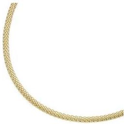 Collier Smart Jewel "Mesh-Optik, Silber 925", gold, Halsketten, Damen, 45cm, Silber 925 (Sterlingsilber), Collier