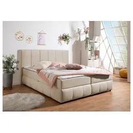 Boxbett OTTO HOME "Hartley inkl. Bettkasten und Topper, auch in &Uuml;berl&auml;nge erh&auml;ltlich", beige, B:172cm L:210cm, Komplettbetten, wahlweise mit Bonnell- oder TTFK-Matratze in H2, H3 o. H4 erh&auml;ltlich