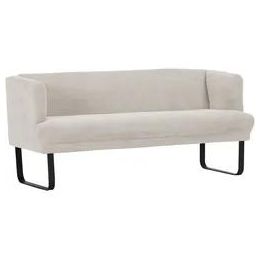K&uuml;chensofa GUTMANN FACTORY, wei&szlig;, B:190cm H:83cm T:70cm, 88% POLYESTER 12% NYLON, Sofas, Breite 190 cm, Metallf&uuml;&szlig;e