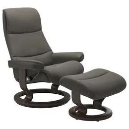 Relaxsessel stressless "View", grau (metal grau paloma), B:78cm H:105cm T:78cm, Leder BATICK: BATICK ist ein leicht korrigiertes, durchgef&auml;rbtes und genarbtes M&ouml;belleder, bei dem die meisten Unebenheiten und Spuren in der Regel entfernt wurden.;Leder PALOMA: PALOMA ist ein durchgef&auml;rbtes Semianilin-M&ouml;belleder mit nat&uuml;rlicher Narbung.;ROHLEDER Stoff Q2 FARON: Ein fester zuverl&auml;ssiger Boucl&eacute; mit ein