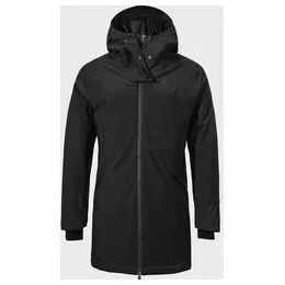 Sch&ouml;ffel Parka SCH&Ouml;FFEL "Urban Ins Parka Style Crivat WMS", Herren, Gr. 36, schwarz (9990, schwarz), Oberstoff: Aussenseite: 100% Polyester; (Membran: Thermoplastisches Polyurethan); Futter: 100% Polyester; Wattierung: 100% Polyester, regular fit, hoch geschlossener Ausschnitt, Jacken Parka