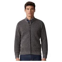 Strickjacke Casamoda "Casamoda Strickjacke uni", Herren, Gr. 4XL, braun, 97% Baumwolle, 3% Polyamid, Strickjacken Strickjacke