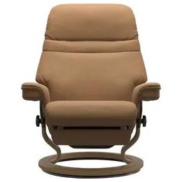 Relaxsessel stressless "Sunrise", braun (taupe paloma), B:88cm H:103cm T:78cm, Leder BATICK: BATICK ist ein leicht korrigiertes, durchgef&auml;rbtes und genarbtes M&ouml;belleder, bei dem die meisten Unebenheiten und Spuren in der Regel entfernt wurden.;Leder PALOMA: PALOMA ist ein durchgef&auml;rbtes Semianilin-M&ouml;belleder mit nat&uuml;rlicher Narbung.;ROHLEDER Stoff Q2 FARON: Ein fester zuverl&auml;ssiger Boucl&eacute; mit eine