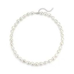 Perlenkette Firetti "Schmuck Geschenk Halsschmuck Halskette Perle", bunt (silberfarben, wei&szlig;), Halsketten, Damen, Perlen Silber 925 (Sterlingsilber), L: 50 B: 10mm, Perlen, Silber 925 (Sterlingsilber), Perlenkette, Made in Germany - mit S&uuml;&szlig;wasserzuchtperle, B:10mm