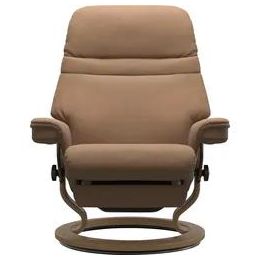 Relaxsessel stressless "Sunrise", braun (latte batick), B:79cm H:103cm T:78cm, Leder BATICK: BATICK ist ein leicht korrigiertes, durchgef&auml;rbtes und genarbtes M&ouml;belleder, bei dem die meisten Unebenheiten und Spuren in der Regel entfernt wurden.;Leder PALOMA: PALOMA ist ein durchgef&auml;rbtes Semianilin-M&ouml;belleder mit nat&uuml;rlicher Narbung.;ROHLEDER Stoff Q2 FARON: Ein fester zuverl&auml;ssiger Boucl&eacute; mit eine
