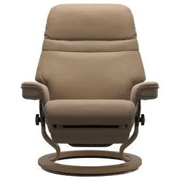 Relaxsessel stressless "Sunrise", braun (almond paloma), B:88cm H:103cm T:78cm, Leder BATICK: BATICK ist ein leicht korrigiertes, durchgef&auml;rbtes und genarbtes M&ouml;belleder, bei dem die meisten Unebenheiten und Spuren in der Regel entfernt wurden.;Leder PALOMA: PALOMA ist ein durchgef&auml;rbtes Semianilin-M&ouml;belleder mit nat&uuml;rlicher Narbung.;ROHLEDER Stoff Q2 FARON: Ein fester zuverl&auml;ssiger Boucl&eacute; mit ein