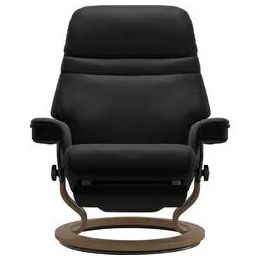 Relaxsessel stressless "Sunrise", schwarz (schwarz batick), B:88cm H:103cm T:78cm, Leder BATICK: BATICK ist ein leicht korrigiertes, durchgef&auml;rbtes und genarbtes M&ouml;belleder, bei dem die meisten Unebenheiten und Spuren in der Regel entfernt wurden.;Leder PALOMA: PALOMA ist ein durchgef&auml;rbtes Semianilin-M&ouml;belleder mit nat&uuml;rlicher Narbung.;ROHLEDER Stoff Q2 FARON: Ein fester zuverl&auml;ssiger Boucl&eacute; mit 