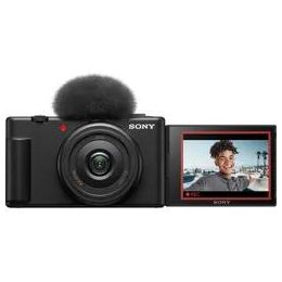 Sony Kompaktkamera "Vlog ZV-1F", schwarz, B:10,55cm H:6cm T:4,64cm, Fotokameras, Klapp- und drehbares Display, Slow- Motion