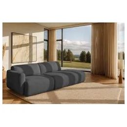 2-Sitzer Home Affaire "Myrland Kompaktsofa", grau (gray), B:263cm H:72cm T:102cm, 100% PES, Sofas, Breite 263 cm, Chenille, Easy Clean Stoff, mit Kaltschaum