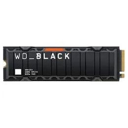 Western Digital WD BLACK interne Gaming-SSD "SN850X NVMe with Heatsink", schwarz, 2 TB, Schreibgeschwindigkeitmaximal 6600 MB/s Lesegeschwindigkeitmaximal 7300 MB/s, Festplatten, PCI Express 4.0