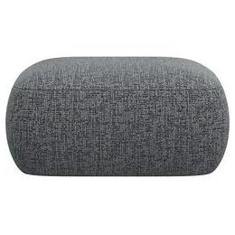 Pouf FLEXLUX "Torino, rund, bodennah, Sitzhocker, Polsterhocker", grau (forrest grau), B:91cm H:46cm T:91cm, Poufs, Pouf, Modernes, organisches Hocker-Design, Kaltschaum, Wellenunterfederung