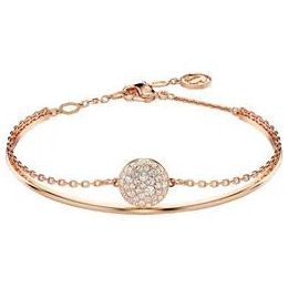 Armreif Swarovski "Sublima Round" Gr. M, rosa (ros&eacute;goldfarben, kristallwei&szlig;, kristallwei&szlig;), Armb&auml;nder, Damen, M, Metall, Armreif, mit Swarovski Kristall