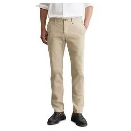 Marc O'Polo Chinohose MARC O'POLO "aus Bio-Baumwoll-Twill", Herren, Gr. 30, L&auml;nge 34, beige (soybean), Obermaterial: 97% Baumwolle, 3% Elasthan, unifarben, slim fit normal, Hosen Chinohose