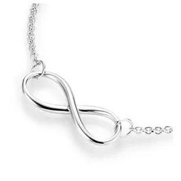 Collier Smart Jewel "filigran mit Infinity - Zeichen, Silber 925", silber, Halsketten, Herren, 45cm, Silber 925 (Sterlingsilber), Collier