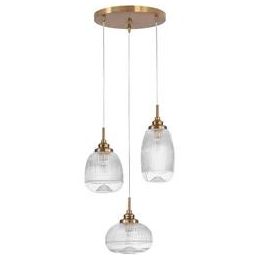 NOVA LUCE H&auml;ngeleuchten "MOND", gold (goldfarben), 3, &Oslash; 49cm H: 120cm, 1 Stk., Leuchten, Ohne Beleuchtung