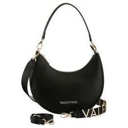 Hobo Valentino BAGS "ALEXIA", Damen, Gr. B/H/T: 29cm x 24cm x 10cm, schwarz (nero), Lederimitat, unifarben, Taschen Hobo, Handtasche Damen Tasche Damen Schultertasche Henkeltasche