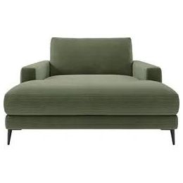 Chaiselongue Home Affaire "Downtown Loungem&ouml;bel zum Relaxen, B/T/H: 132/170/84 cm", gr&uuml;n (oliv), B:132cm H:84cm T:170cm, 88% Polyester, 12% Polyacryl, Sofas, Chaiselongue, auch in Boucl&eacute;, Cord und Easy care - leicht mir Wasser zu reinigen
