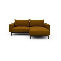 Ecksofa TENKSOM "Arthon, Polsterecke, Couch, L-Form, Armlehne, hoher Sitzkomfort", orange (aprikose), B:215cm H:68cm T:185cm, Sofas, Ecksofa, Bez&uuml;ge wechselbar, Recamiere links und rechts montierbar