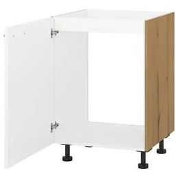 Sp&uuml;lenschrank KOCHSTATION "KS-Scafa", wei&szlig; (wei&szlig;, eiche astig), B:60cm H:75cm T:56cm, Schr&auml;nke, Sp&uuml;lenschrank, in verschiedenen Breiten, wahlweise T&uuml;ranschlag rechts oder links