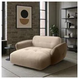 Chaiselongue BETYPE "Be Fluffy, moderner Love Seat, XXL Sofa, Lese-Sessel, Big-Sessel f&uuml;r 2", beige (cream), B:182cm H:87cm T:184cm, 100% Polyester, Sofas, Chaiselongue, Softes Sitzgef&uuml;hl, moderne Kedernaht, hochwertiger Bezug
