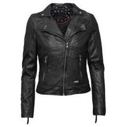 Lederjacke Mustang "310171", Damen, Gr. S, schwarz, Obermaterial: 100% Lammleder. Futter: 100% Baumwolle. &Auml;rmelfutter: 100% Polyester, Jacken