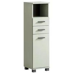 Midischrank Welltime "Palermo, Breite 30 cm", gr&uuml;n (pistazie), B:30,3cm H:110,5cm T:32,6cm, FSC-zertifizierter Holzwerkstoff, Schr&auml;nke, Midischrank, Wechselbarer T&uuml;ranschlag, Metallbeschl&auml;ge, Teilausz&uuml;ge