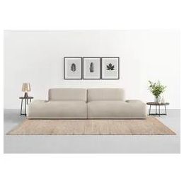 Big-Sofa Trendmanufaktur "Braga, toller Sitzkomfort, Designsofa", grau (dove), B:300cm H:72cm T:107cm, 100% Polyester, Sofas, Big-Sofa, in moderner Optik, mit hochwertigem Kaltschaum