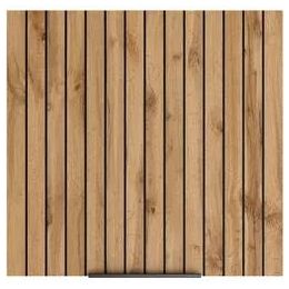 H&auml;ngeschrank KOCHSTATION "KS-Lagos", grau (listrado eiche, grafitgrau), B:60cm H:57cm T:34cm, Holzwerkstoff, Schr&auml;nke, H&auml;ngeschrank, Breite 60 cm, 1 Einlegeboden