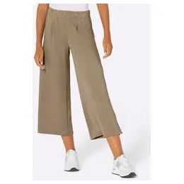 CR&Eacute;ATION L Culotte CREATION L, Damen, Gr. 44, Normalgr&ouml;&szlig;en, braun (schlamm), 50% Modal, 44% Polyester, 6% Elasthan, unifarben, 7/8-L&auml;nge, Hosen Culotte