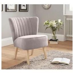 Sessel Home Affaire "Campi", grau (taupe), B:64cm H:81cm T:66cm, 92% Polyester, 8% Nylon, Sessel, Sessel, in verschiedenen Farben verf&uuml;gbar, frei im Raum stellbar