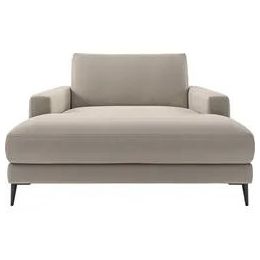 Chaiselongue Home Affaire "Downtown Loungem&ouml;bel zum Relaxen, B/T/H: 132/170/84 cm", grau (taupe), B:132cm H:84cm T:170cm, 100% Polyester, Sofas, Chaiselongue, auch in Boucl&eacute;, Cord und Easy care - leicht mir Wasser zu reinigen