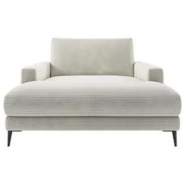 Chaiselongue Home Affaire "Downtown Loungem&ouml;bel zum Relaxen, B/T/H: 132/170/84 cm", grau (hellgrau), B:132cm H:84cm T:170cm, 88% Polyester, 12% Polyacryl, Sofas, Chaiselongue, auch in Boucl&eacute;, Cord und Easy care - leicht mir Wasser zu reinigen