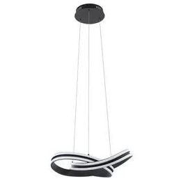 Eglo H&auml;ngeleuchte "CORREDERA Pendellampe, Kunststoff, Stahl, IP20, Esszimmerlampe, Lampe", schwarz-wei&szlig; (schwarz wei&szlig;), 1, &Oslash; 50cm H: 120cm, 1 Stk., Leuchten, Elegante H&auml;ngelampe f&uuml;r Esszimmer, K&uuml;che oder Wohnzimmer, H&auml;ngeleuchte
