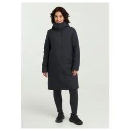 Funktionsmantel Jack Wolfskin "DEUTZER COAT W", Damen, Gr. S (36), blau (schwarz, navy), Obermaterial: 100% Polyester. F&uuml;llung: 100% Polyester. Futter: 100% Polyester, M&auml;ntel