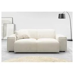 2-Sitzer Home Affaire "Glimminge auch in Breitcord + Feincord + Easy care-Bezug", wei&szlig;, B:194cm H:71cm T:101cm, 95% Polyester, 5% Nylon, Sofas, besondere Kedern&auml;hte,, Zierkissen