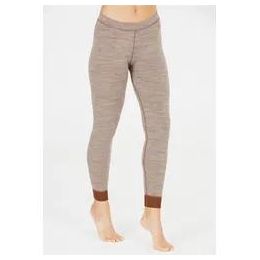 Thermohose WHISTLER "CAMEA", Herren, Gr. 40, EURO-Gr&ouml;&szlig;en, grau (grau, beige), 45% Wolle, 45% Polyester, 10% Elasthan, meliert, lang, Hosen Thermohose, mit hohem Merinowolle-Anteil