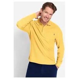 Poloshirt Catamaran "Langarm-Poloshirt", Herren, Gr. 64/66, gelb, 60% Baumwolle, 40% Polyester, unifarben, Shirts