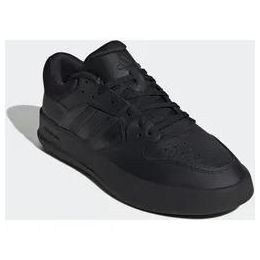 Sneaker Adidas SPORTSWEAR "COURT 24", Herren, Gr. 45, schwarz (core schwarz, core schwarz, core schwarz), Leder, Synthetik, Schuhe Sneaker
