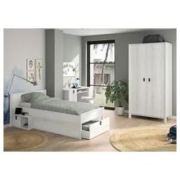 Schlafzimmer-Set GAMI, braun (eiche artisan), ohne Matratze, B/H: 90cm x 200cm, Holzwerkstoff, Schlafzimmerm&ouml;bel-Sets